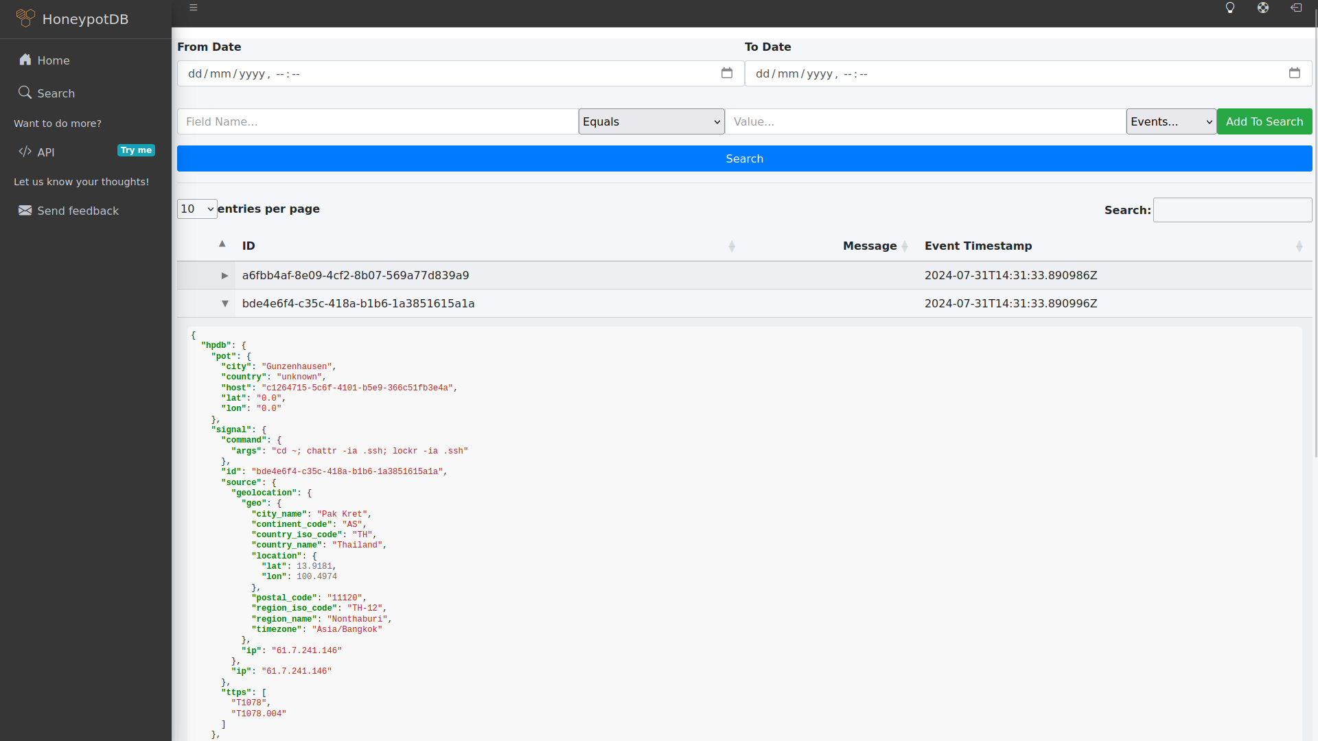 HoneypotDB 2024.2 Release: What's New and Improved - HoneypotDB